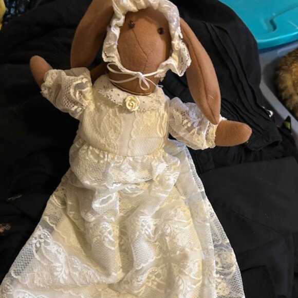Toys | Victorian Dressed Lace Rabbit Bunny Doll Toy Easter Spring Baby ...